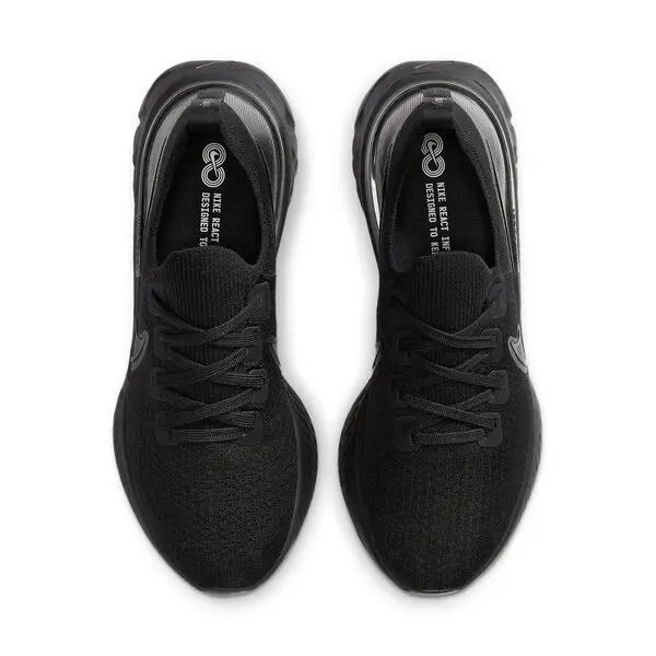 Nike React Infinity Run Flyknit Sneakers - Black