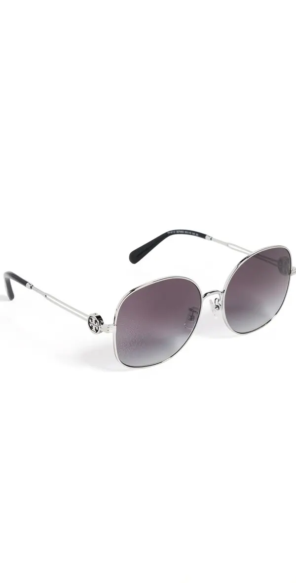Tory Burch Miller Metal Sunglasses - Silver