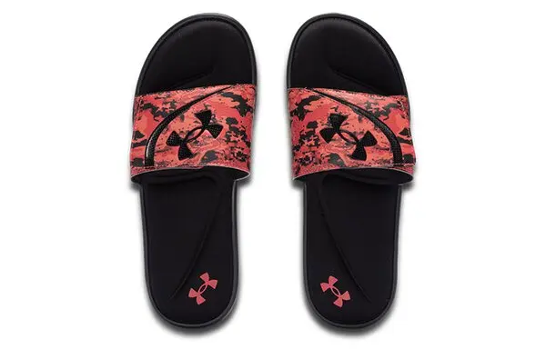 Under Armour Ignite 6 Graphic Strap Slide - Black/red