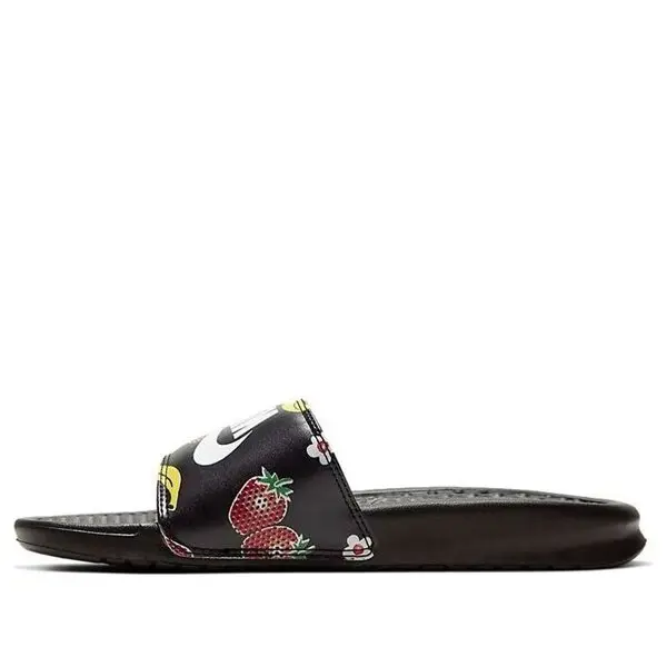 Nike Benassi Jdi Slide Fruit Print - Black