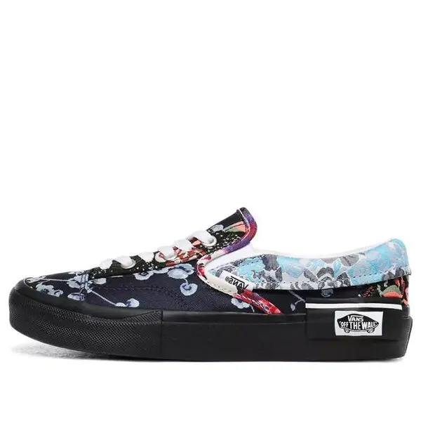 VANS Classic Slip-on Cap "florals - Black/blue