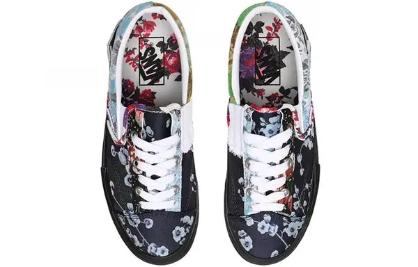VANS Classic Slip-on Cap "florals - Black/blue