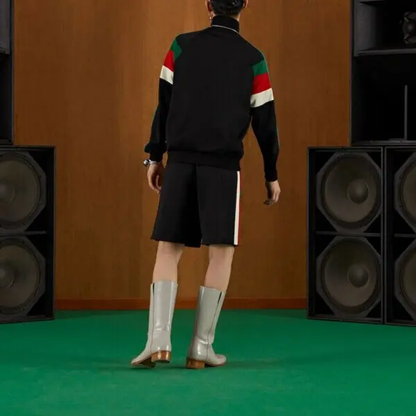 Gucci Neoprene Basketball Shorts With Side Stripes