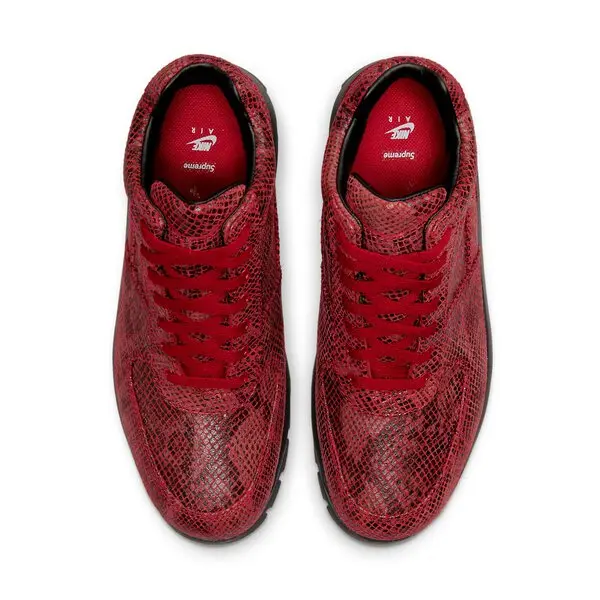 Nike Supreme X Max Goadome Snakeskin Boots - Red