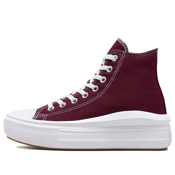CONVERSE Chuck Taylor All Star Move Platform High Top Sneakers - Red/white