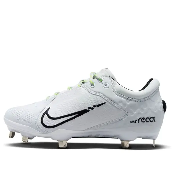 Nike Hyperdiamond 4 Elite Athletic Cleats - White/photon Dust/volt
