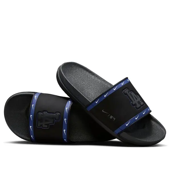 Nike Mlb X Offcourt Slide "los Angeles Dodgers - Black/blue/white