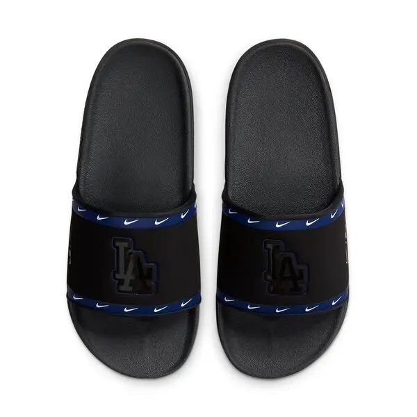 Nike Mlb X Offcourt Slide "los Angeles Dodgers - Black/blue/white
