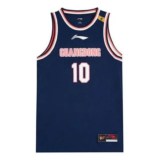LI-NING X Cba Guangdong Southern Tigers Basketball Jersey - Navy/white/red