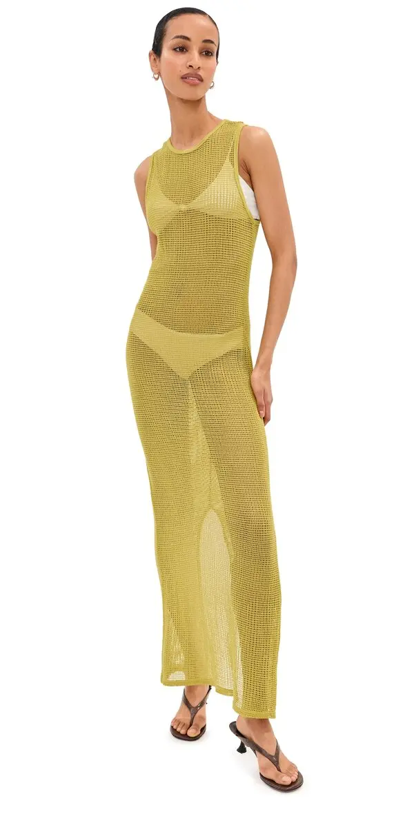 LE BOP Biarritz Maxi Dress - Warm Olive
