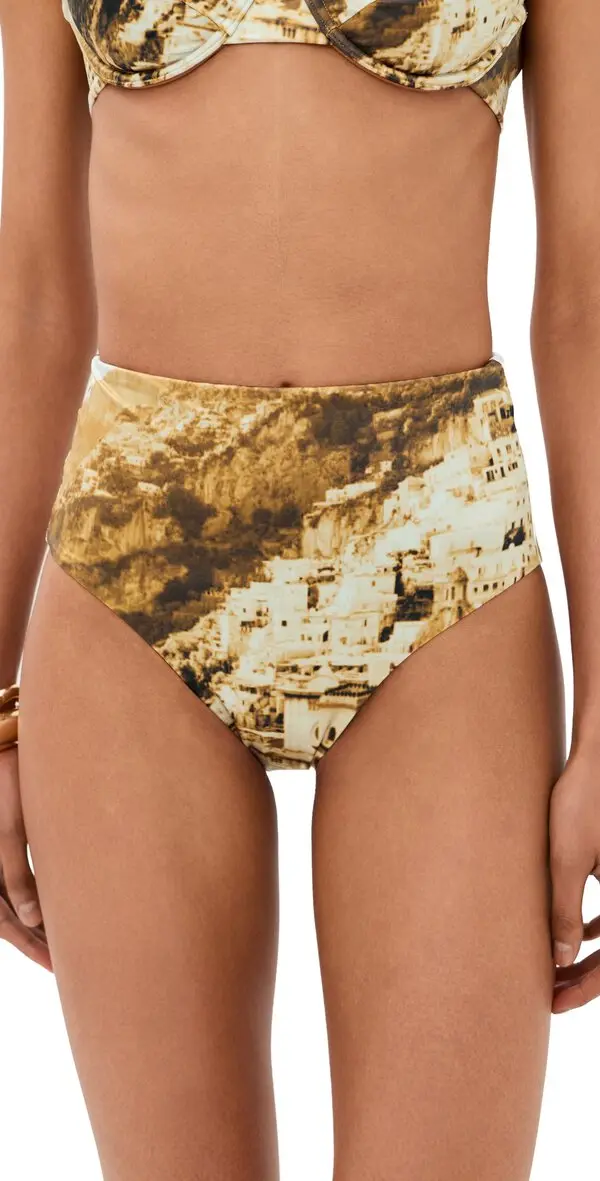 Staud Jonnie High-rise Bikini Bottom - Cliffside