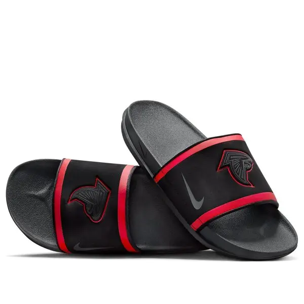 Nike Nfl X Offcourt Slide 'atlanta Falcons - Black/red