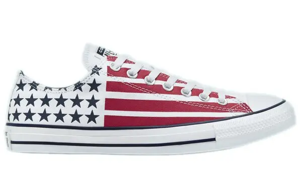 CONVERSE Chuck Taylor All Star Low Top Sneakers - White/red