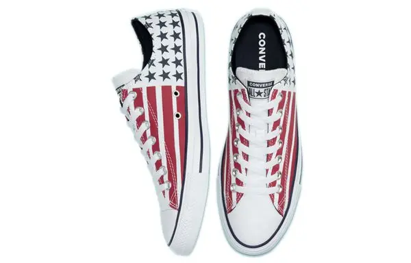 CONVERSE Chuck Taylor All Star Low Top Sneakers - White/red