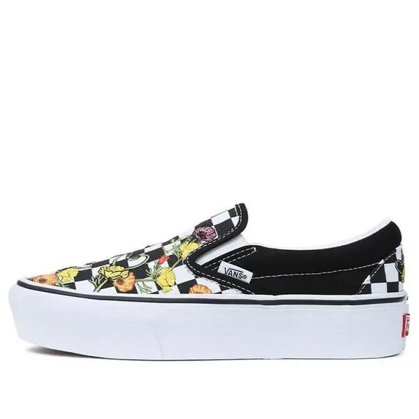 VANS Classic Slip-on Platform "poppy Checkerboard - Black/yellow