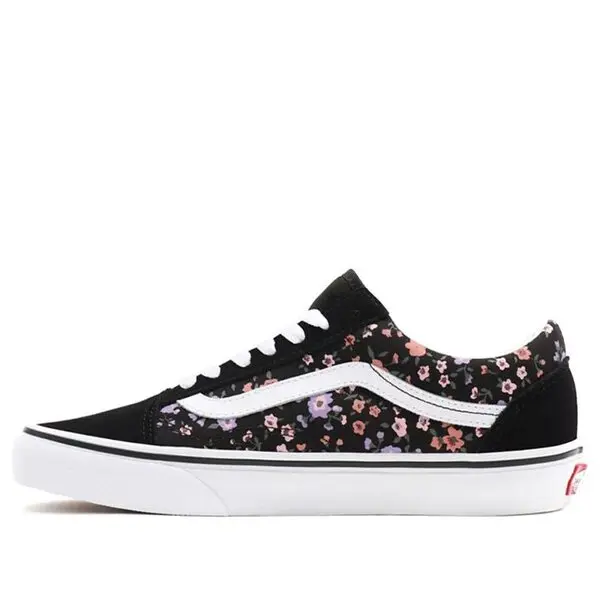 VANS Floral Old Skool Low Top Sneakers - Black