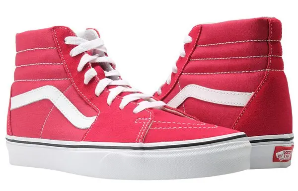 VANS Sk8-hi High Top Sneakers - Red