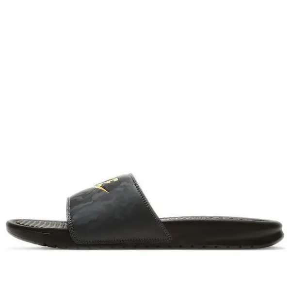 Nike Benassi Slide Camo Orange - Black