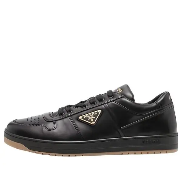 Prada Downtown Nappa Leather Sneakers - Black