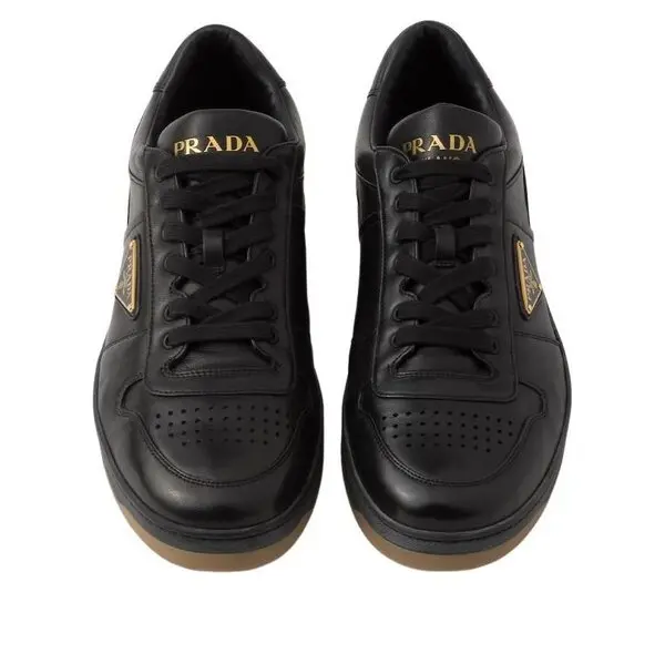 Prada Downtown Nappa Leather Sneakers - Black