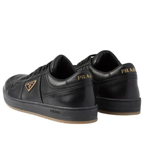 Prada Downtown Nappa Leather Sneakers - Black