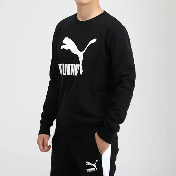 PUMA Classics Casual Printing Round Neck - Black