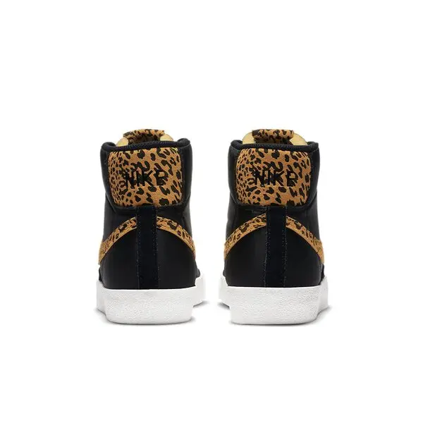 Nike Blazer Mid '77 Leopard Print High Top Sneakers - Black