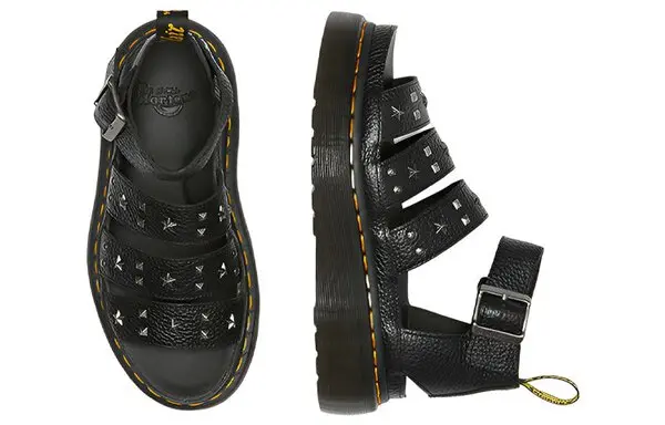 Dr. Martens Clarissa 2 Quad Embellished Strappy Platform Sandals - Black