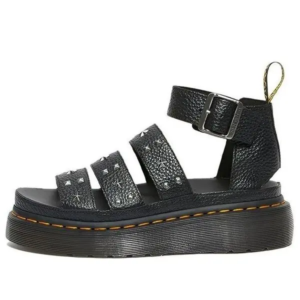 Dr. Martens Clarissa 2 Quad Embellished Strappy Platform Sandals - Black