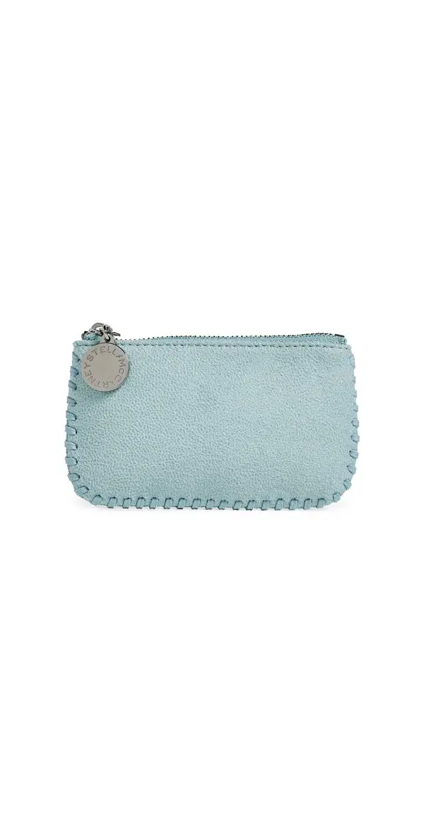 Stella McCartney Falabella Eco Shaggy Deer Key Pouch - Ice Blue