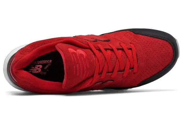NEW BALANCE 530 Suede Athletic Sneakers - Red/black/white