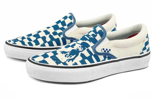 VANS Skate Slip-on Low-top Sneakers - Blue/white