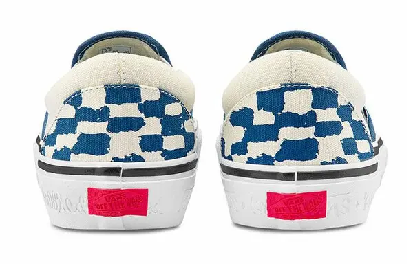 VANS Skate Slip-on Low-top Sneakers - Blue/white