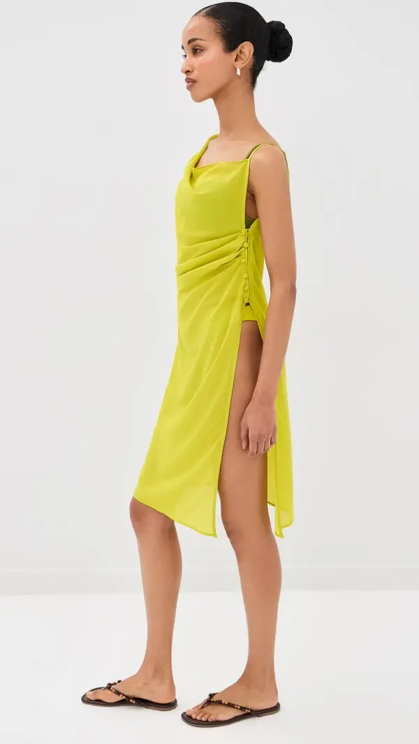 Staud Astaire Draped Cover-up