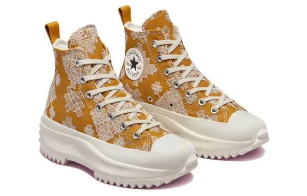 CONVERSE Run Star Hike Platform High Top Sneakers With Tonal Embroidery