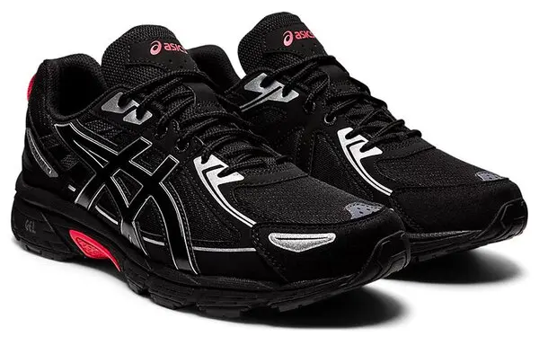 Asics Gel-venture 6 Athletic Lace-up Sneakers - Black/red