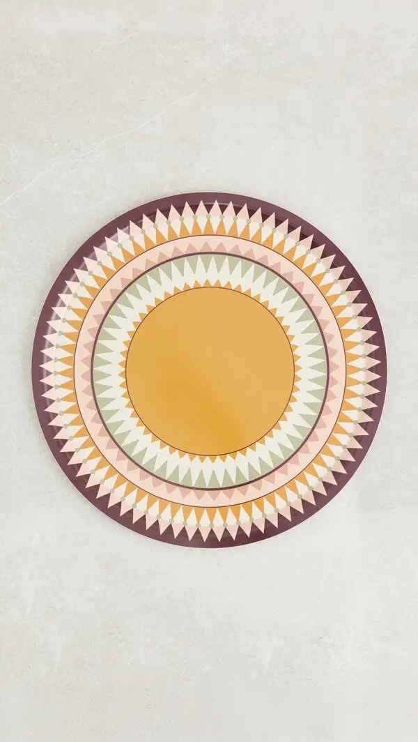 La DoubleJ Large Round Printed Tray