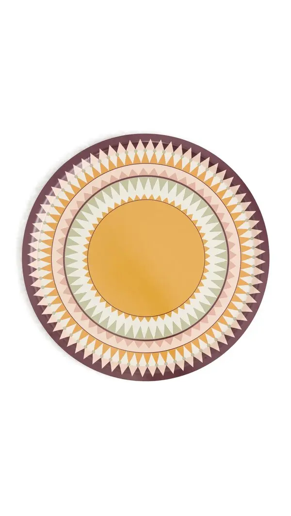 La DoubleJ Large Round Printed Tray