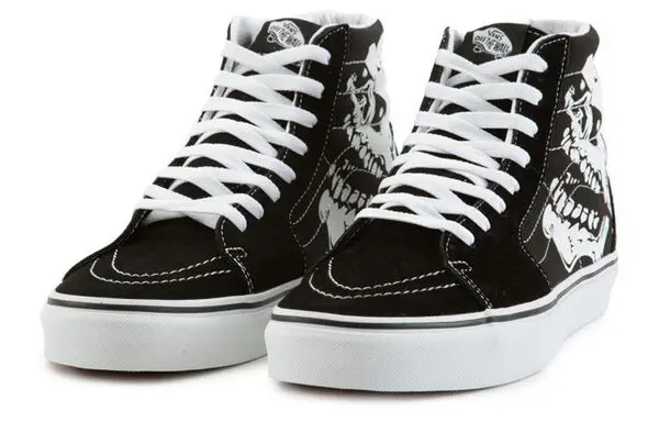 VANS Sk8-hi 'tm Glow Skulls' High Top Sneakers