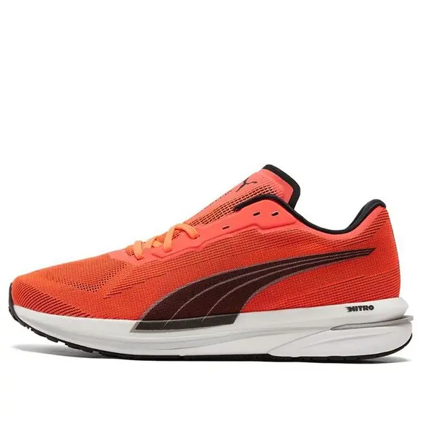PUMA Velocity Nitro "lava Blast" Low Top Sneakers - Red/silver/black