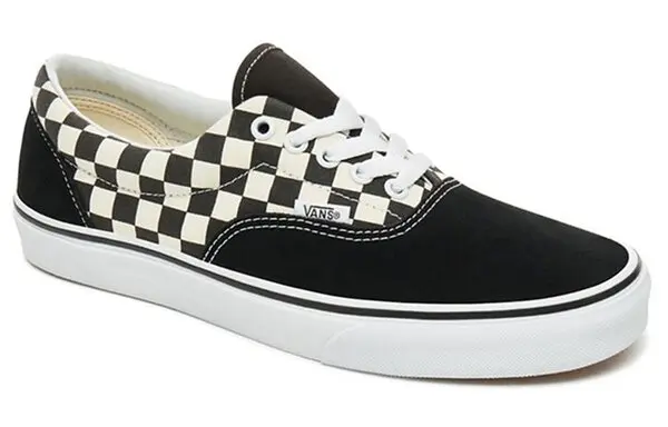 VANS Era Primary Check Lace-up Sneakers - Black
