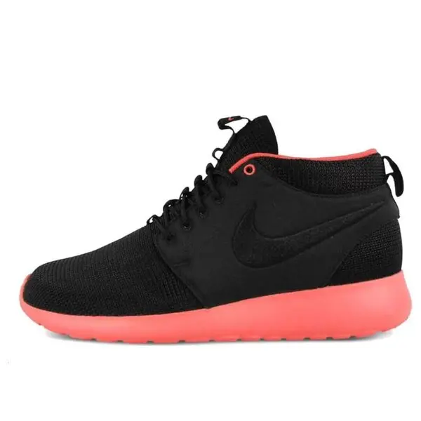 Nike Rosherun Mid Sneakers - Black/red
