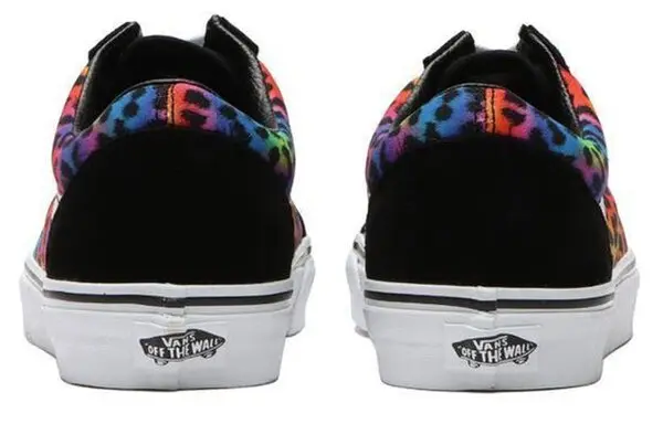 VANS Old Skool "rainbow Spot Leopard" Sneakers - Black/multi-color