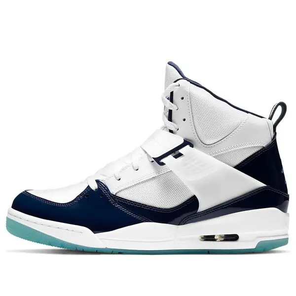 JORDAN Air Flight 45 High Top Sneakers - Blue/white