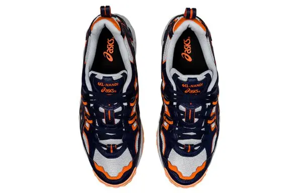 Asics Gel-nandi Og "glacier Grey Peacoat - Blue/orange