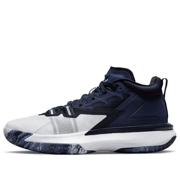 JORDAN Air Zion 1 Tb Basketball Sneakers - Dark Blue/white
