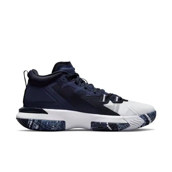 JORDAN Air Zion 1 Tb Basketball Sneakers - Dark Blue/white