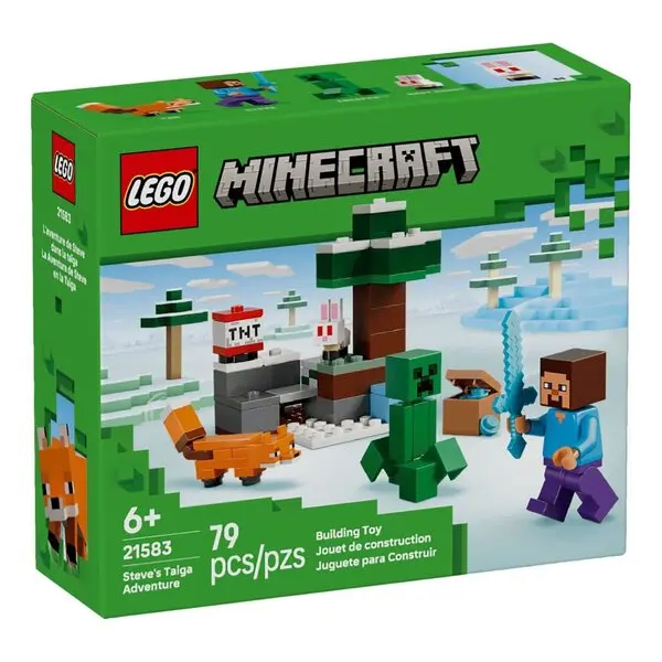 Lego Minecraft Steve's Taiga Adventure Building Toy - Multi-color