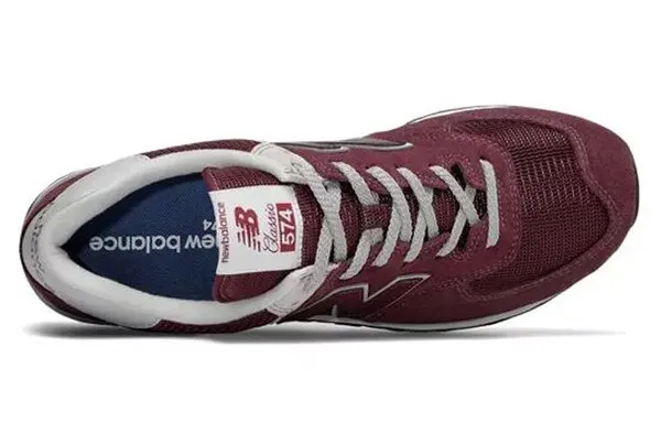 NEW BALANCE 574 Low Top Sneakers - Wine Red