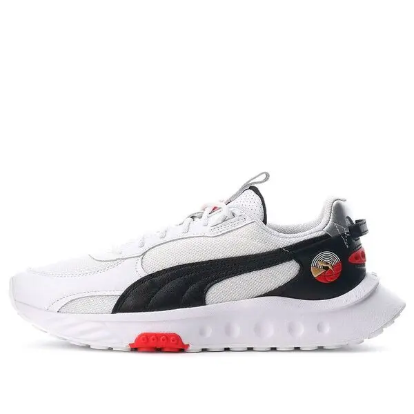 PUMA Wild Rider 'art Of Sport' Low Top Sneakers - White/black/red